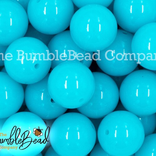 20mm Punch Pink Solid Chunky Bubblegum Beads Acrylic Gumball Etsy
