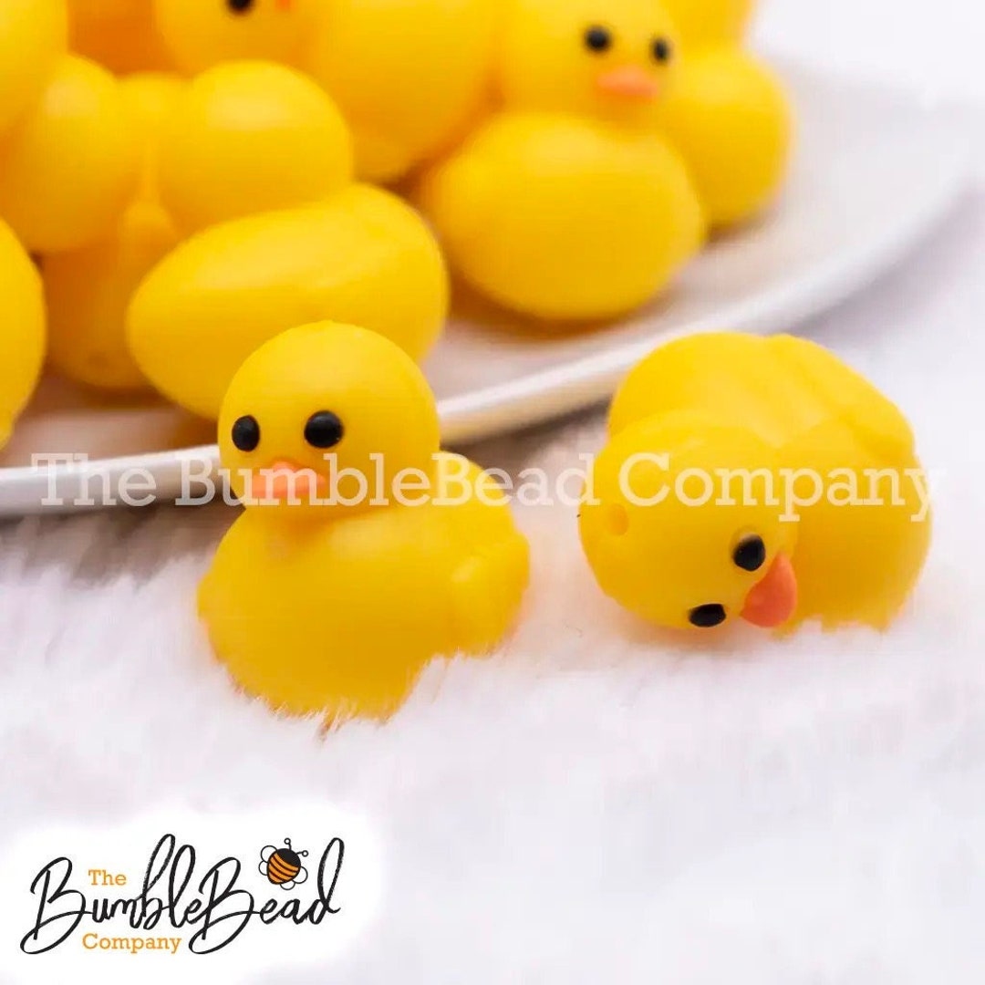 3D Rubber Ducky Silicone Focal Bead Accessory - Silicone Bead - Etsy