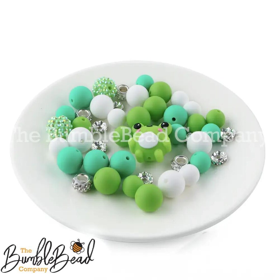3D Frog Silicone Variety Bead Pack- 45 Pieces, DIY Kits - Etsy