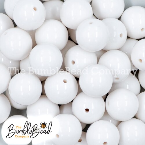 20mm Neon Pink Solid Chunky Bubblegum Beads Acrylic Gumball Etsy