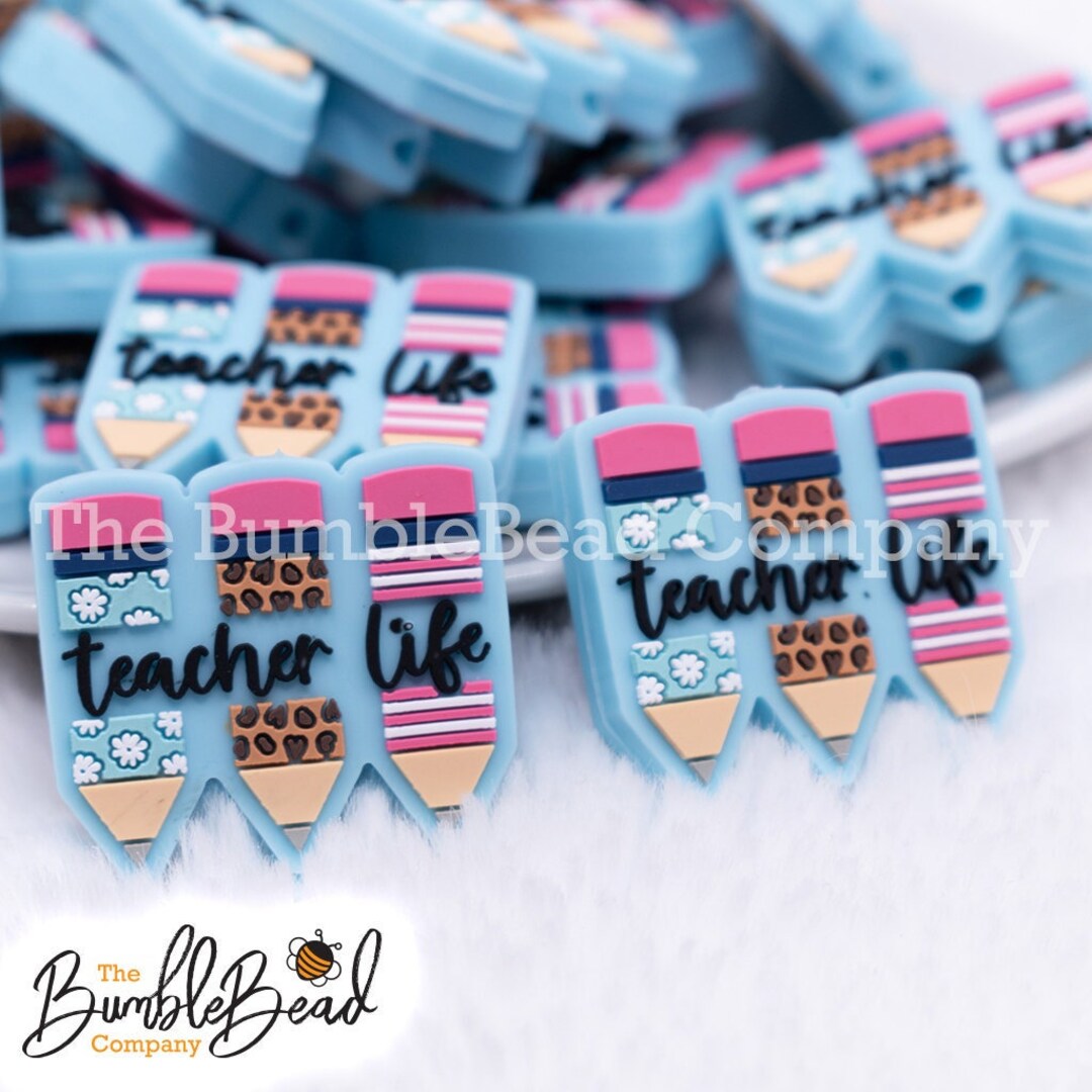 Teacher Life Silicone Focal Bead Accessory - Silicone Beads - Etsy