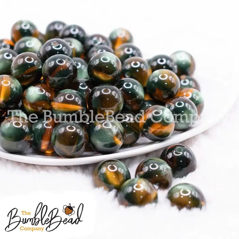16mm Cat Eye Glitter Bead - Etsy