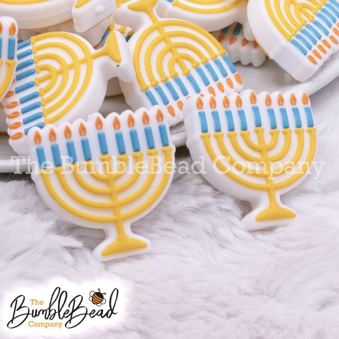 Menorah Silicone Focal Bead Accessory - Silicone Beads - Etsy