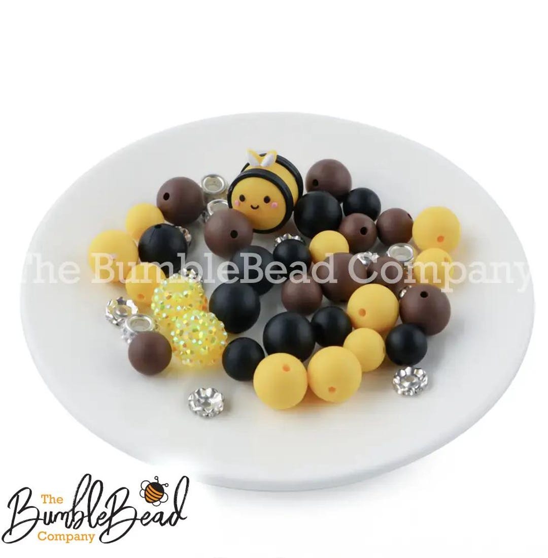 3D Bumblebee Silicone Variety Bead Pack- 45 Pieces, DIY Kits - Etsy