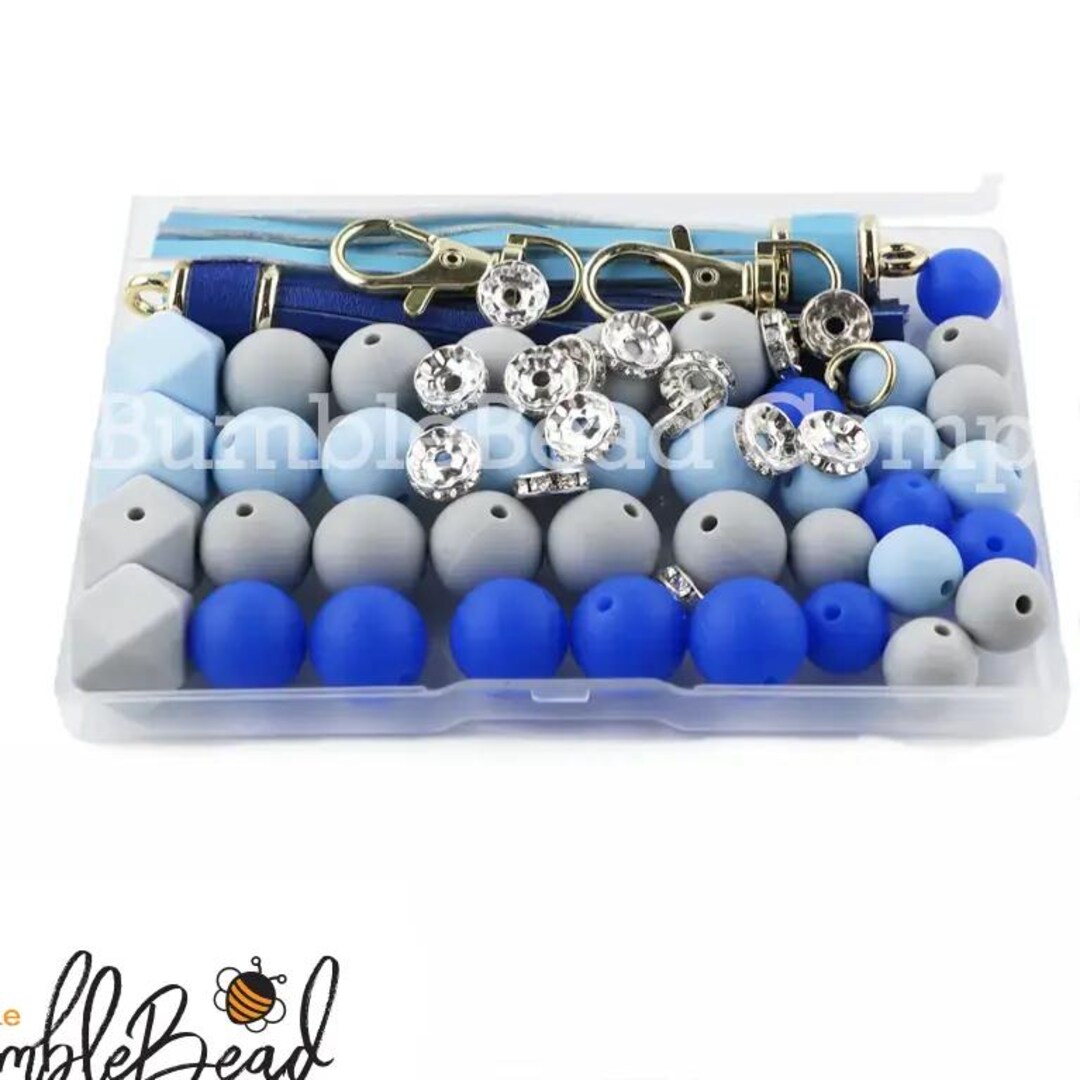 Tassel and Silicone Variety Bead Pack With Storage Case 60 Pieces, DIY ...