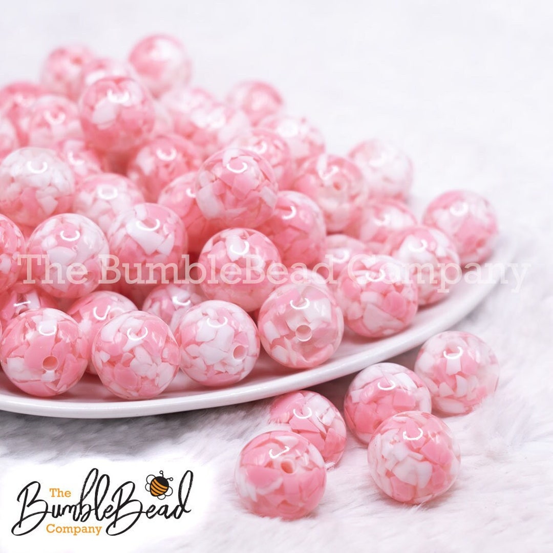 16mm Pink Tablet Bubblegum Beads, 16mm Chunky Beads - Etsy