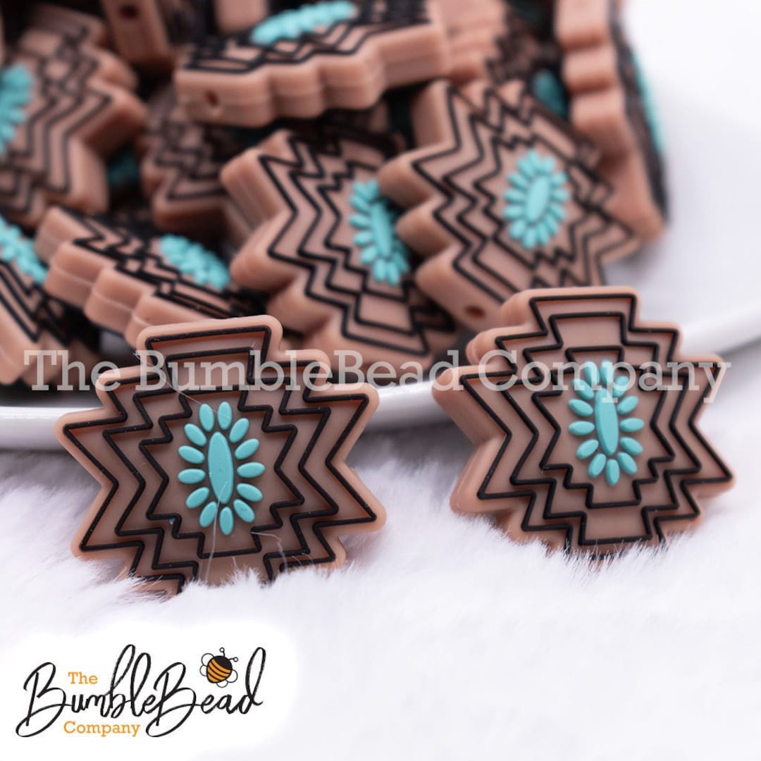 Aztec Silicone Focal Bead Accessory - Silicone Beads - Etsy