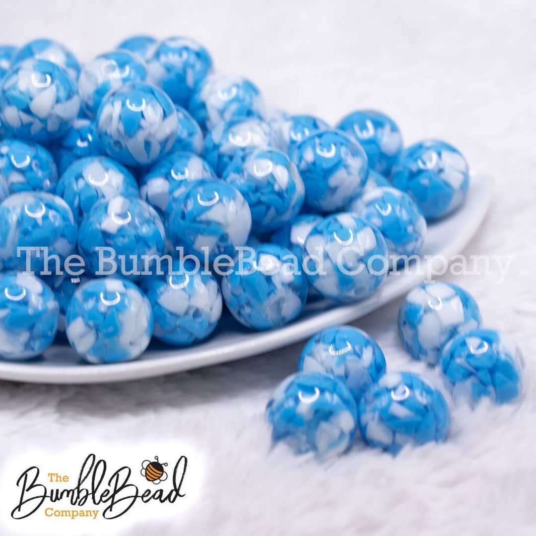 16mm Blue Tablet Bubblegum Beads, 16mm Chunky Beads - Etsy