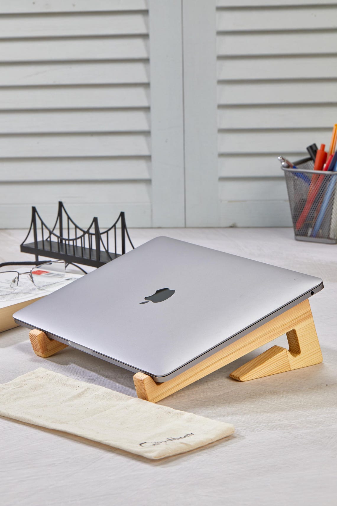 LAPTOP STAND | Wooden Laptop Stand - Etsy