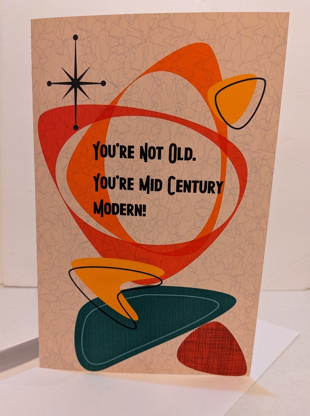 Mid Century Modern Greeting Card - Etsy