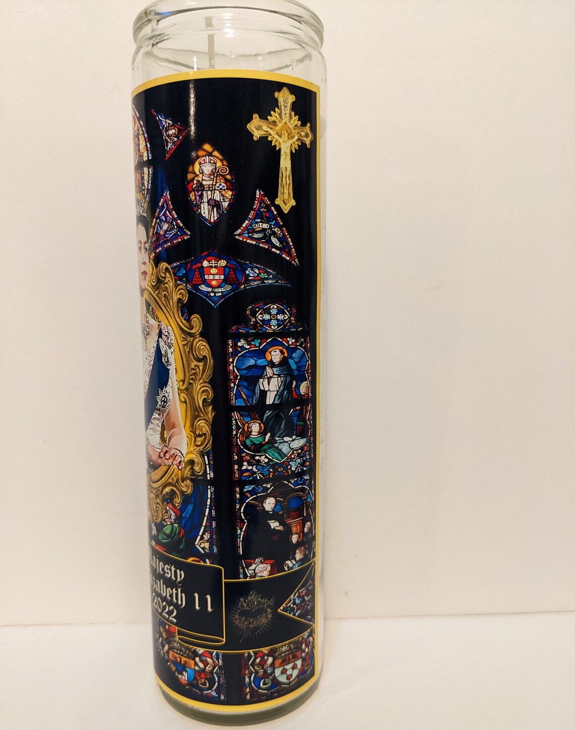 Queen Elizabeth II Memorial Prayer Candle - Etsy