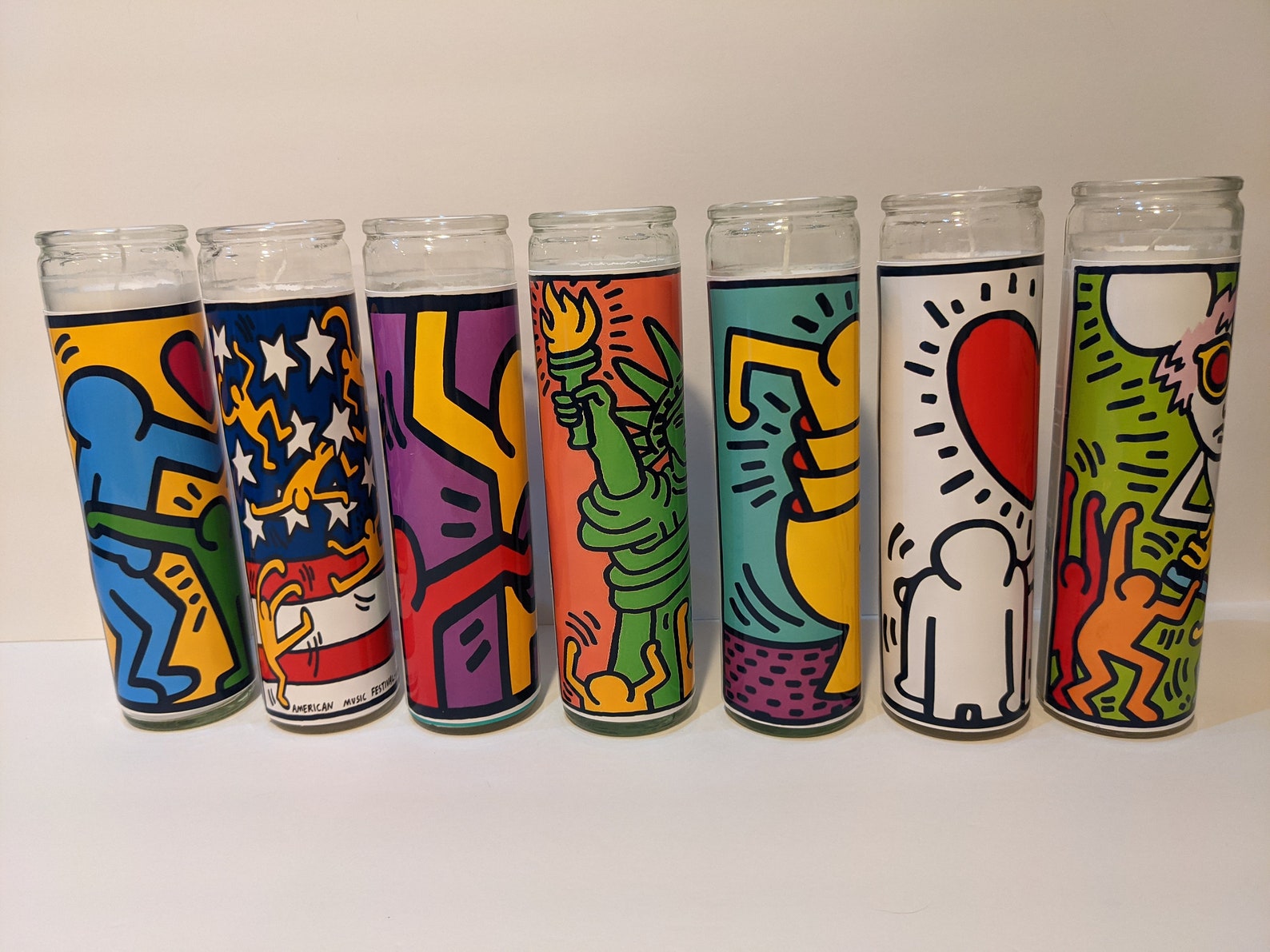 Keith Haring Pop Art Prayer Candle - Etsy