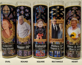 Request A Saint Custom Saint Candles Personalized Prayer Candles Custom ...