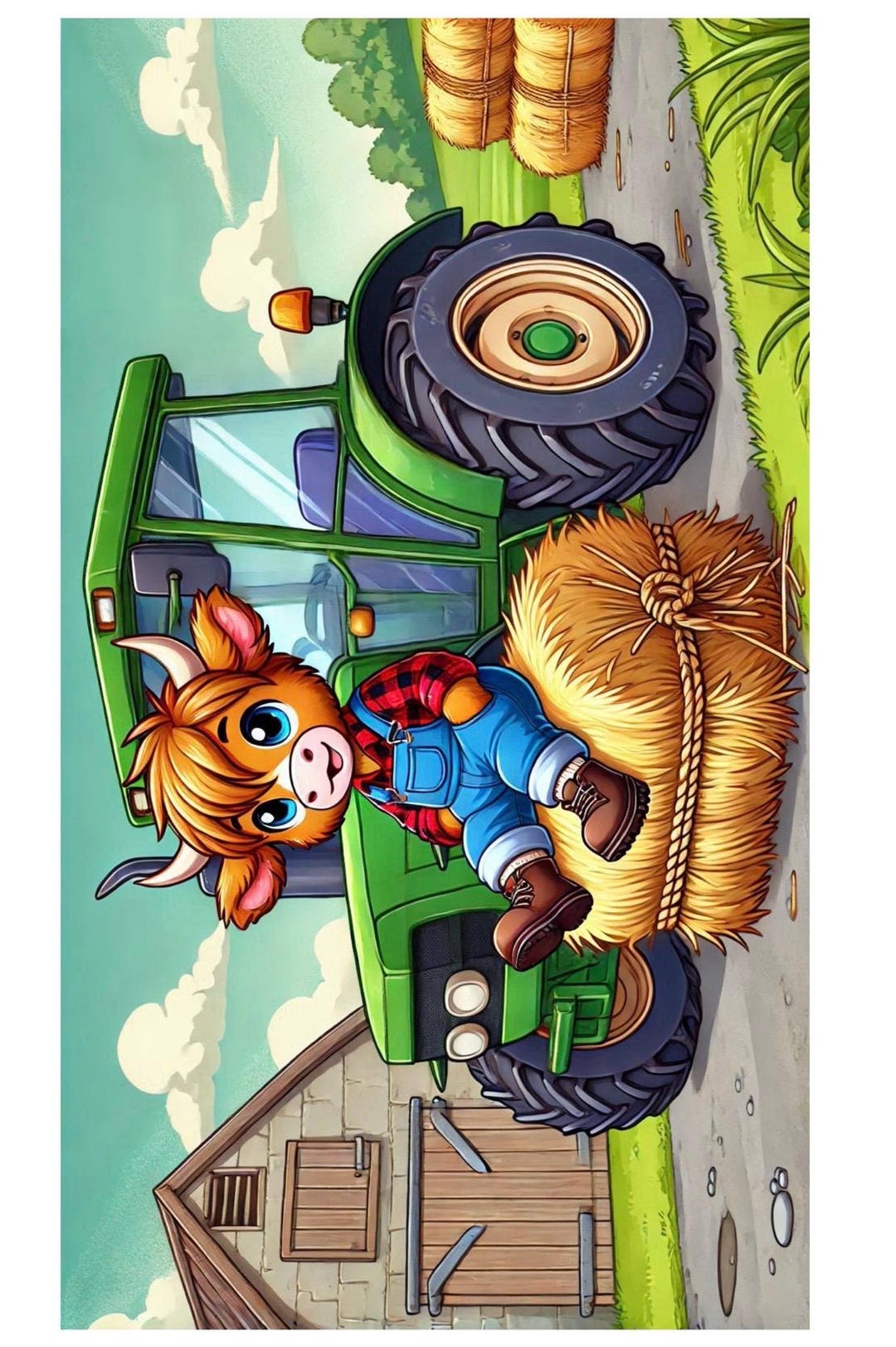 Images of Cartoon Boy Cows on the Farm - Etsy