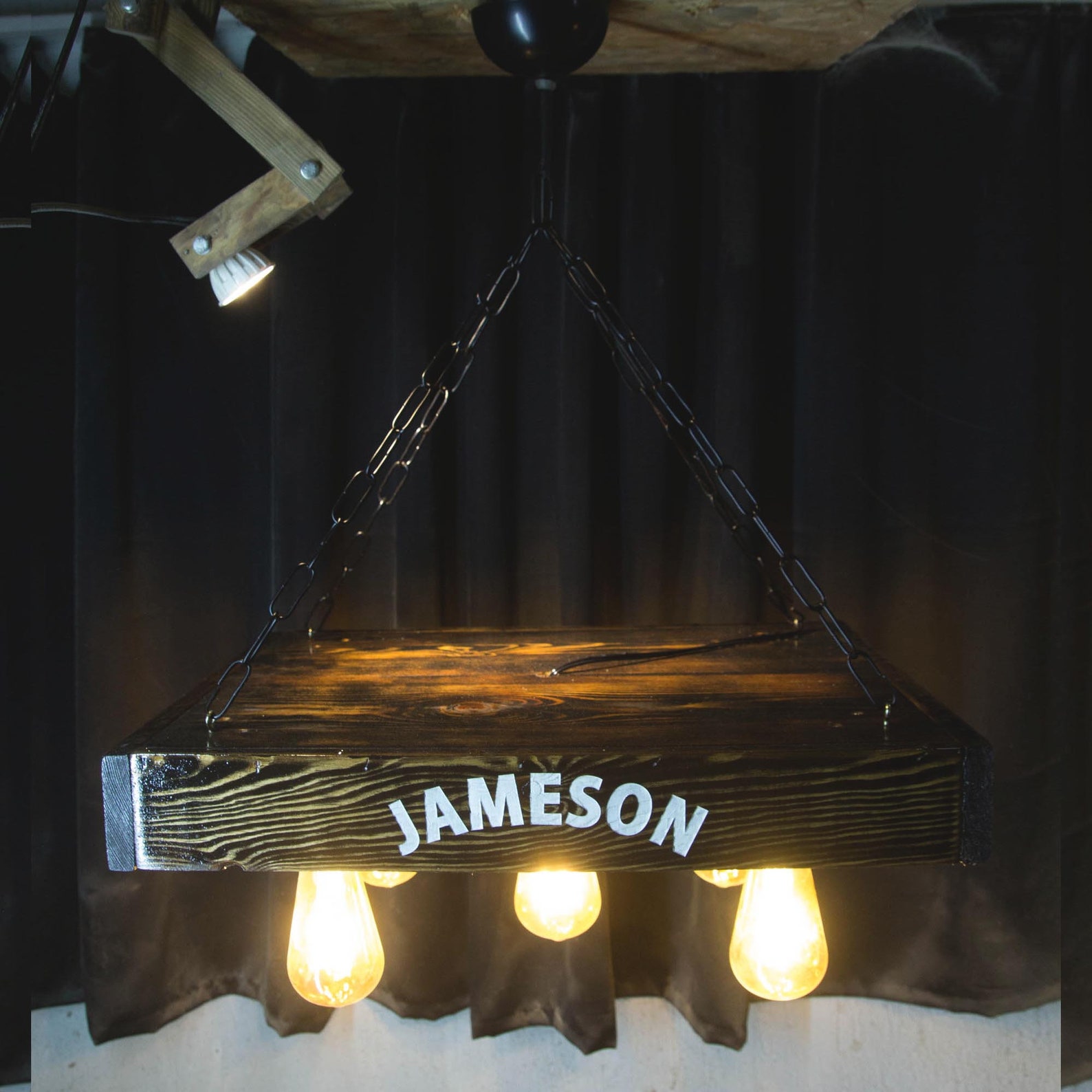 Jameson Personalized Name Hanging Light,bar Lighting,pool Table Light ...