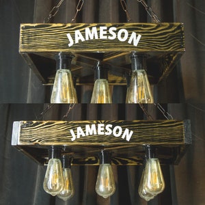 Jameson Personalized Name Hanging Light,bar Lighting,pool Table Light ...