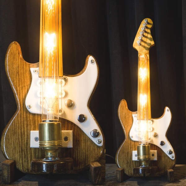 Guitar Lamp Table - Etsy