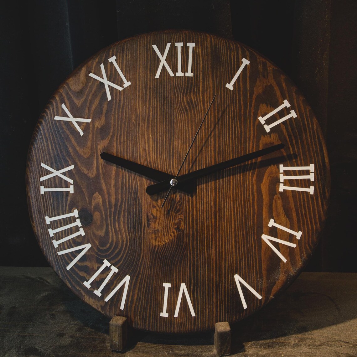 Personalized Wall Clock, Rustic Clocks for Wall, Wooden Wall Clock ...