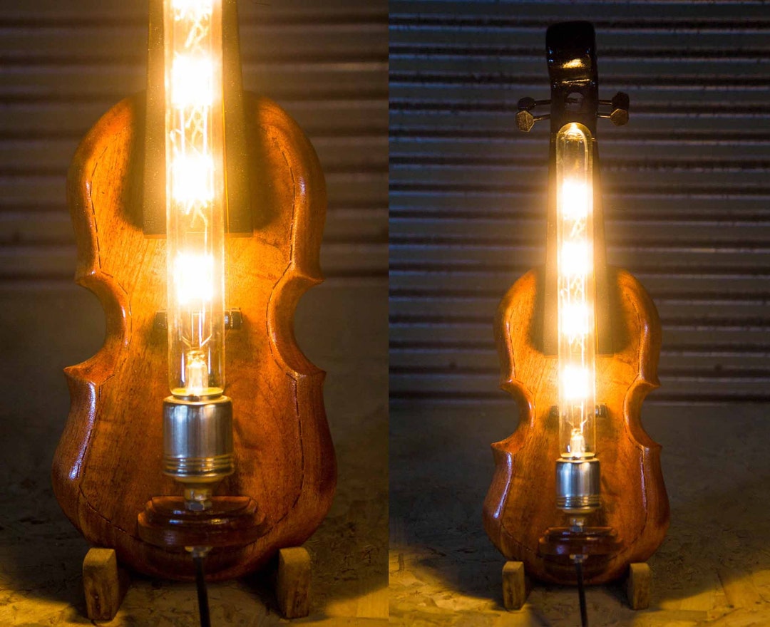 Violin Lamp,violin Gift,violin Light,violin Decor,music Room Decor ...