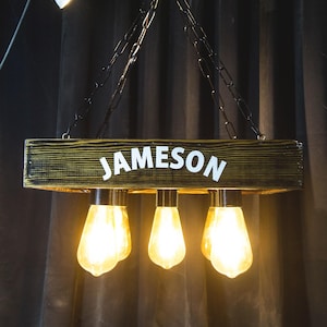 Jameson Personalized Name Hanging Light,bar Lighting,pool Table Light ...
