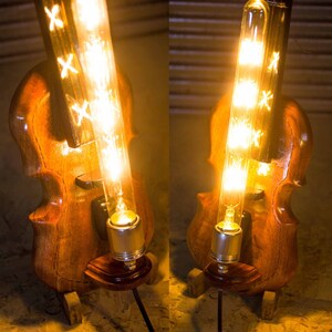 Violin Lamp,violin Gift,violin Light,violin Decor,music Room Decor ...