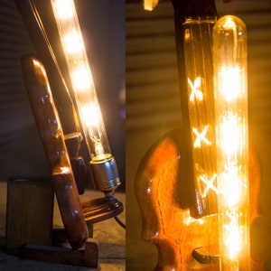 Violin Lamp,violin Gift,violin Light,violin Decor,music Room Decor ...