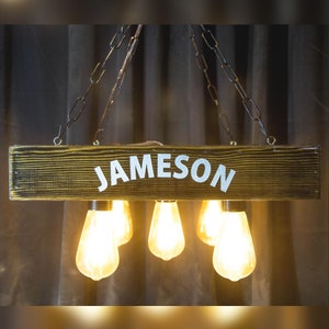 Jameson Personalized Name Hanging Light,bar Lighting,pool Table Light ...