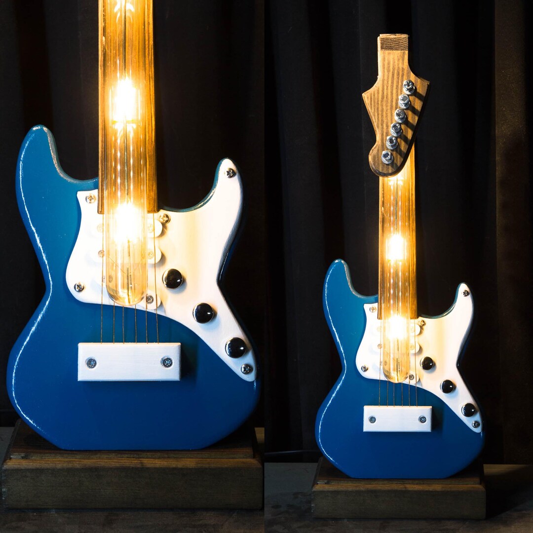 Stratocaster Electric Guitar Lamp,guitar Sign,bedside Lamp,music Lover ...