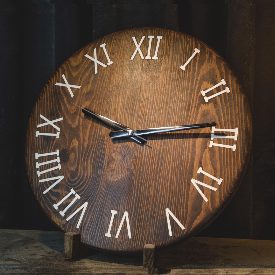 Personalized Wall Clock, Rustic Clocks for Wall, Wooden Wall Clock ...