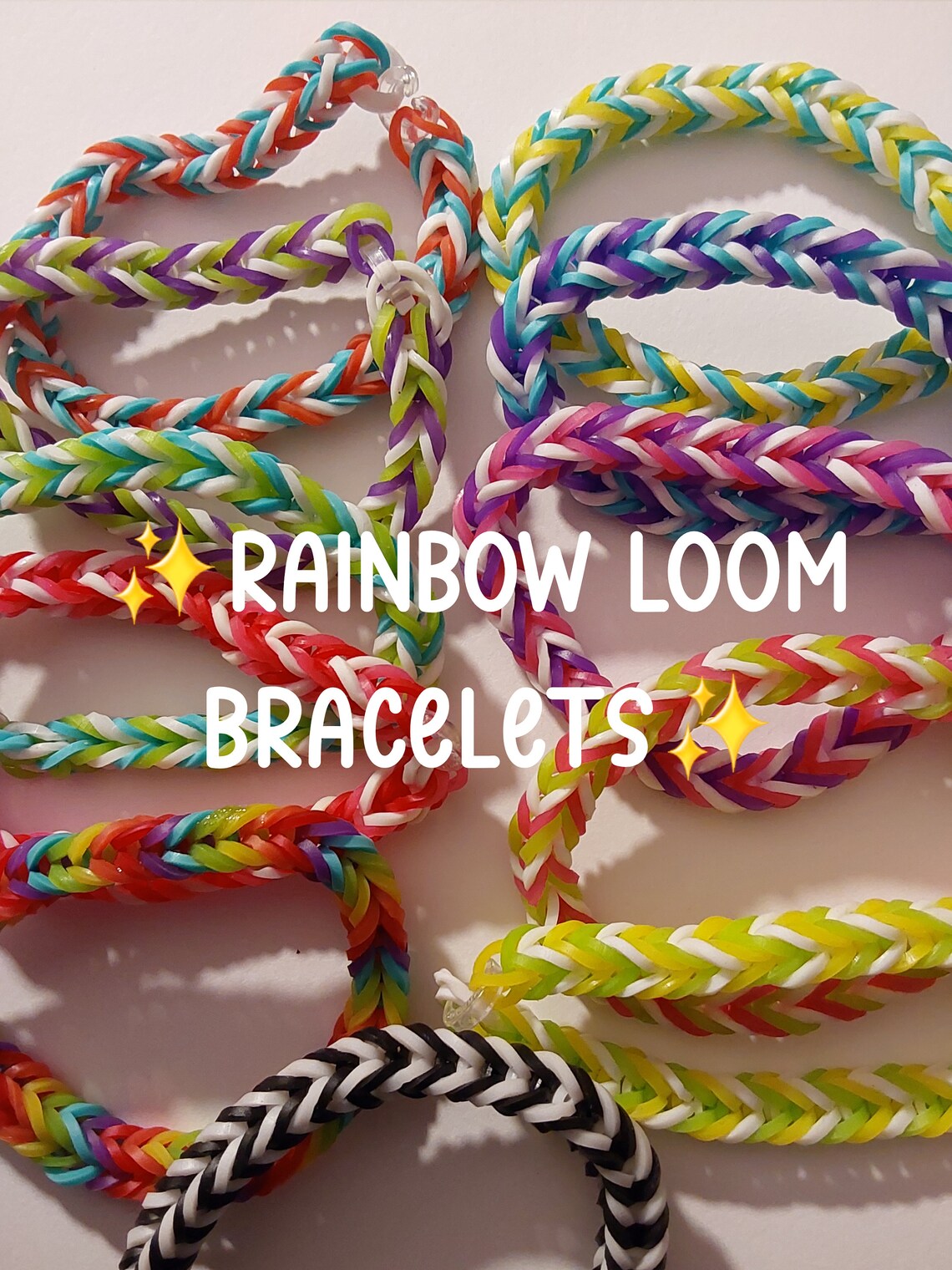 Fishtail Rainbow Loom Bracelets - Etsy