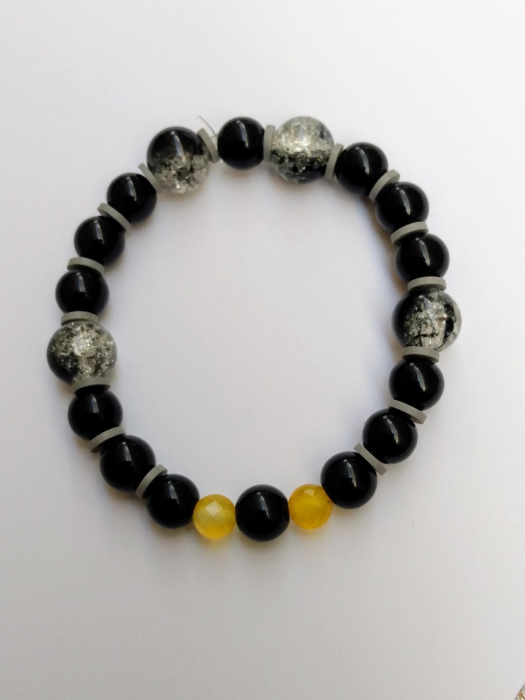 MHA Shota Aizawa "eraserhead" Themed Crystal Bracelet | My Hero ...