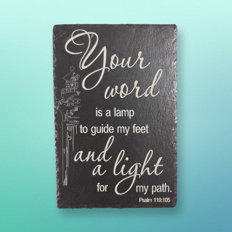 The Lord's Prayer Slate Sign, Laser Engraved Christian Decor, Religious ...