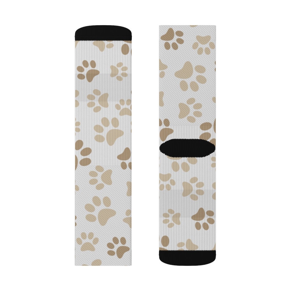 Paw Footprint Socks Dog Paw Sublimation Socks Funny Socks - Etsy