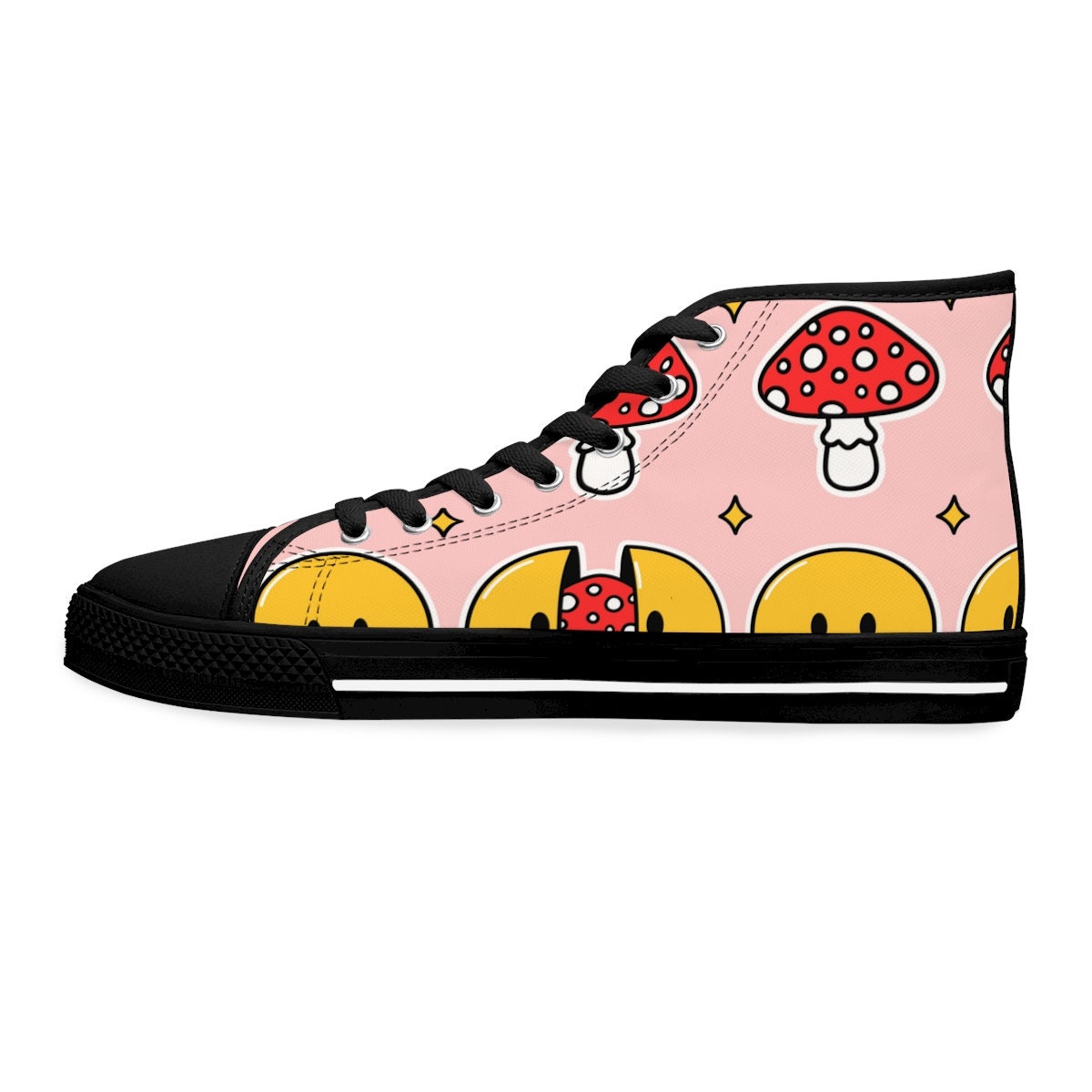 Cartoon Shoe Logo With Smiling