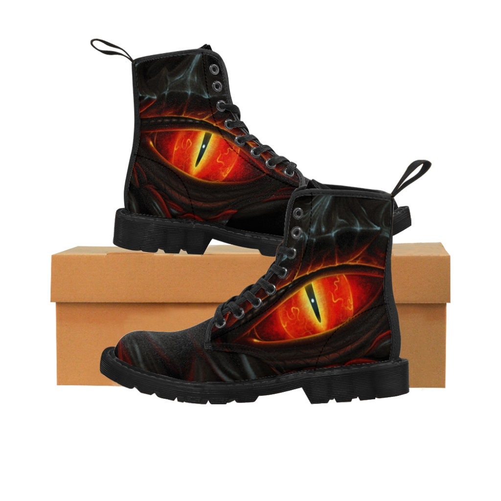 Glowing Red Eye Dragon Boots Black Dragon Glowing Red Eye - Etsy