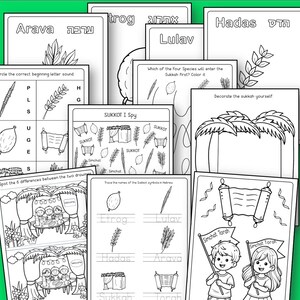 Activity & Coloring Pages for Sukkot, Simchat Torah, Activities for ...
