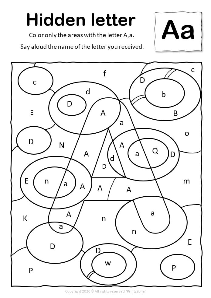 Letter Recognition, Worksheets Printable, Preschool Learning Bundle ...