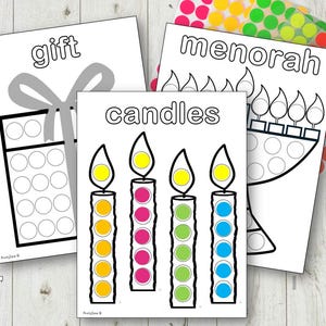 Hanukkah Do-a-dot Activity | 10 Hanukkah Worksheets for Kids | Toddler ...