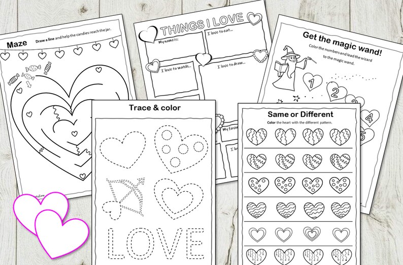 Valentines Printable Coloring Pages Homeschool kindergarten Worksheets ...