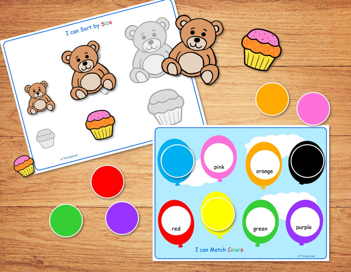 Toddler Busy Book, Printable Workbook, First Learning Binder, Fun Quiet ...