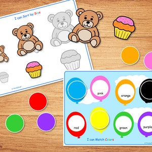 Toddler Busy Book, Printable Workbook, First Learning Binder, Fun Quiet ...