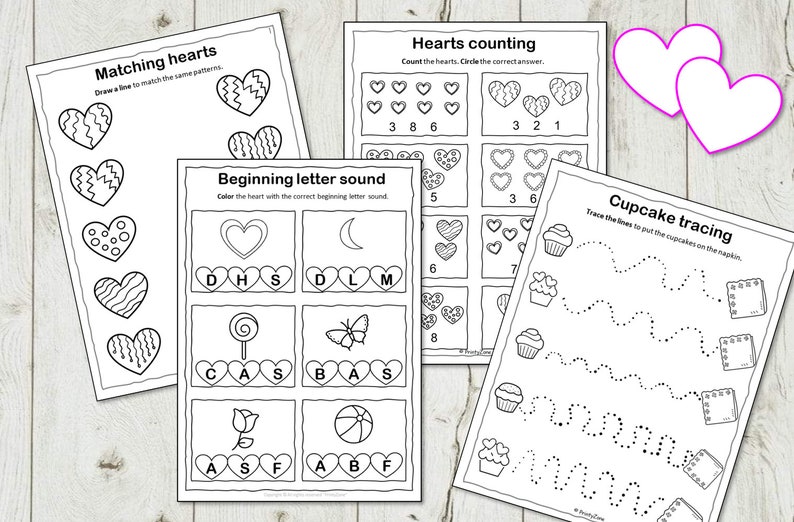 Valentines Printable Coloring Pages Homeschool kindergarten Worksheets ...