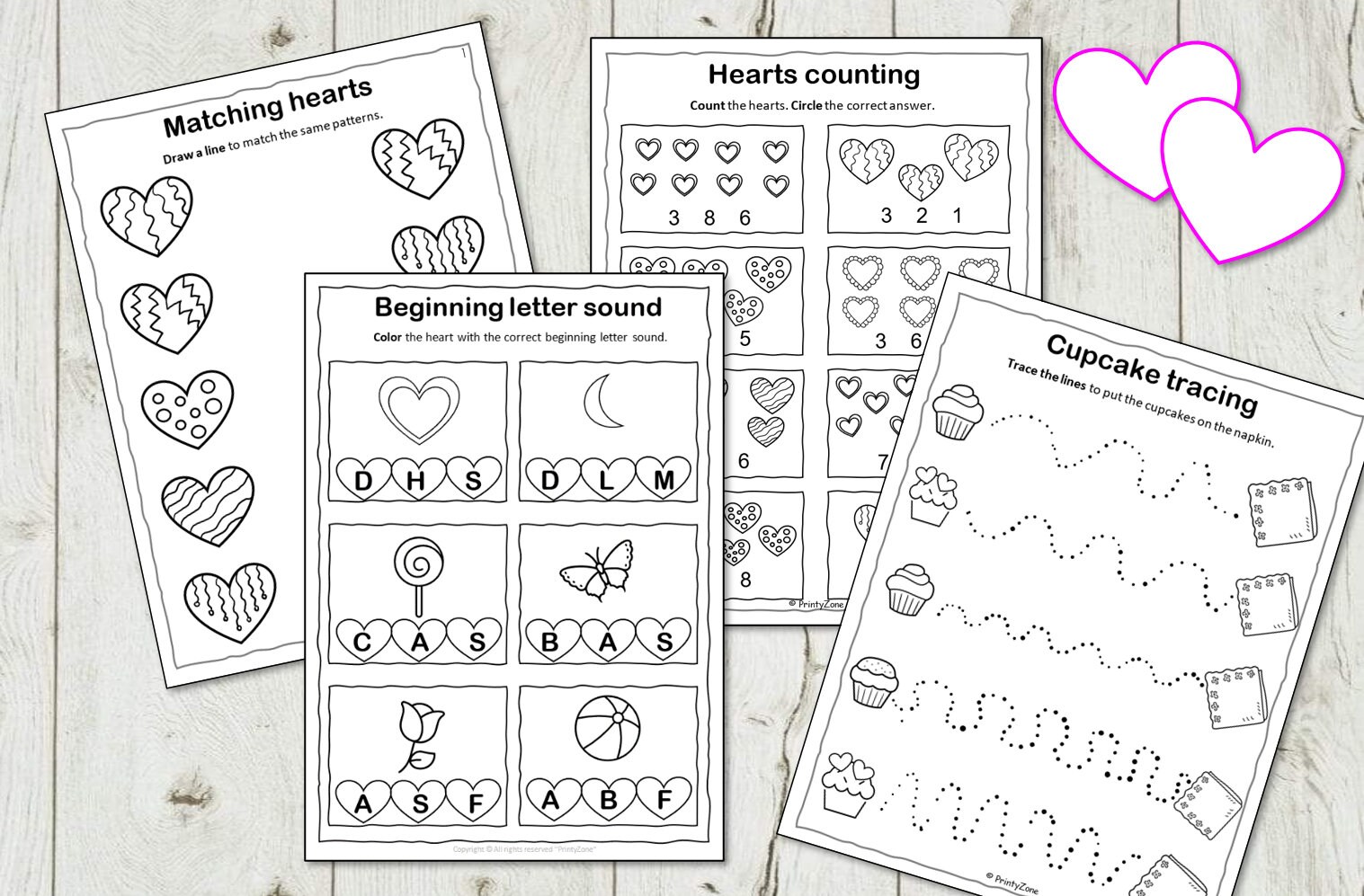 Valentines Printable Coloring Pages Homeschool kindergarten Worksheets ...