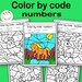 Color by Code - Nombers, Coloring Pages for Kids, Number Recognition ...