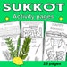 Activity & Coloring Pages for Sukkot, Simchat Torah, Activities for ...