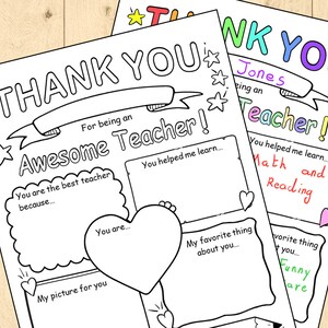 Teacher Appreciation Printable Card, Thank You Teacher, Teacher ...