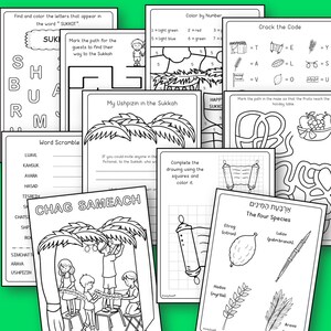 Activity & Coloring Pages for Sukkot, Simchat Torah, Activities for ...