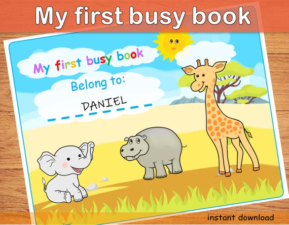Toddler Busy Book Printable Workbook First Learning Binder - Etsy