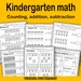 Kindergarten & Preschool Math Worksheets: Addition, Subtraction ...
