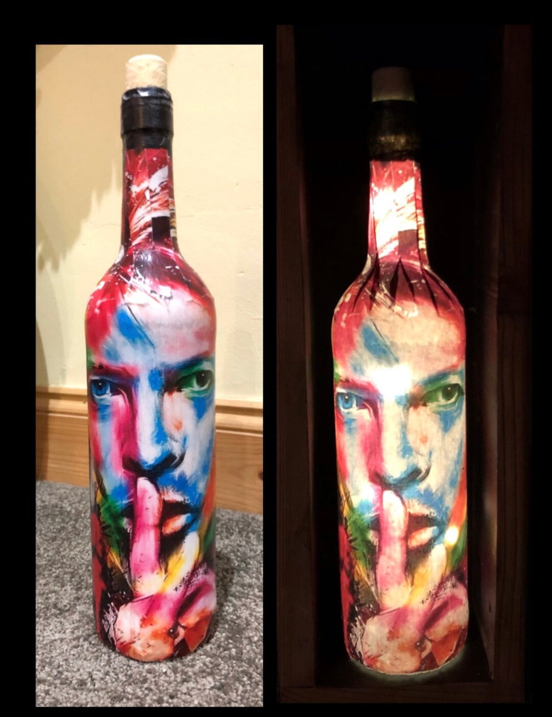 David Bowie Bottled LED Fairy Lights Decorative Bottled Lights - Etsy